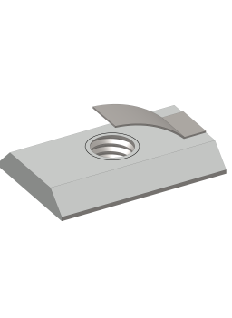 Porca Retangular Chanfrada